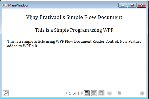 Implementation of .NET WPF 4.0 New Features